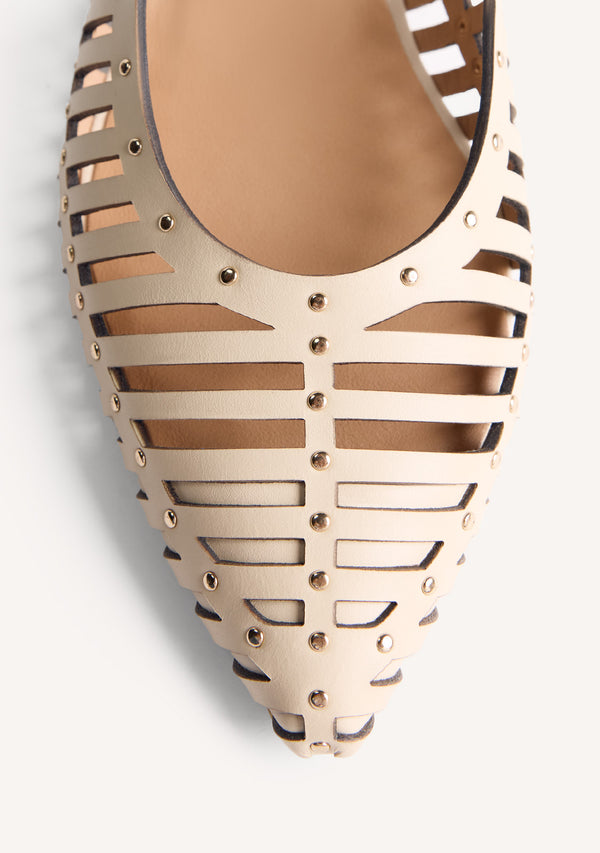 LEATHER STRAP MULES JERICHO