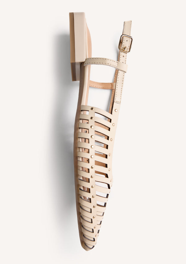 LEATHER STRAP MULES JERICHO