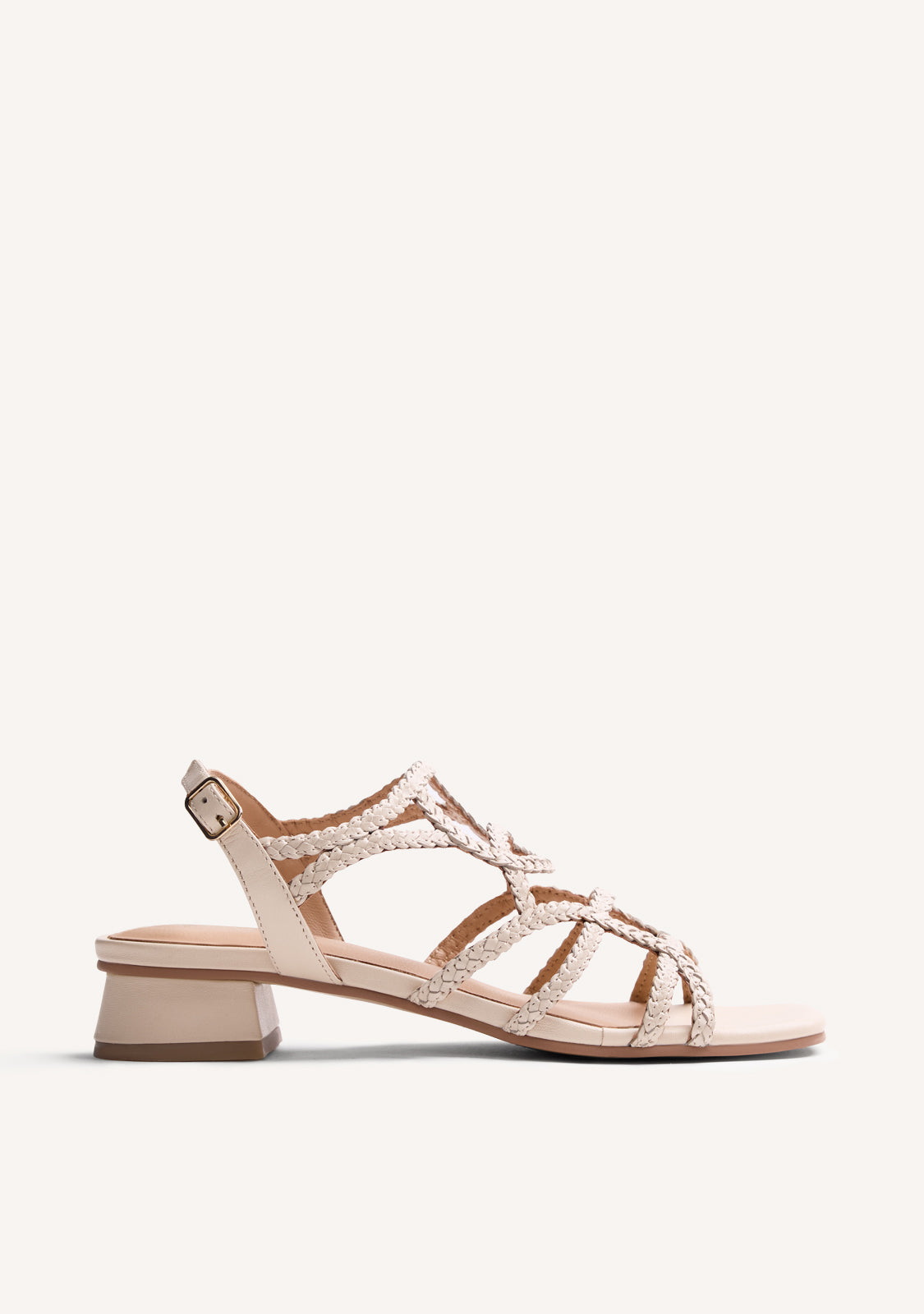 BRAIDED LEATHER HEELED SANDALS BILICE